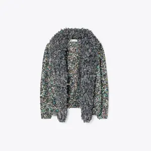 Tory Burch Sequin Fringe Cardigan