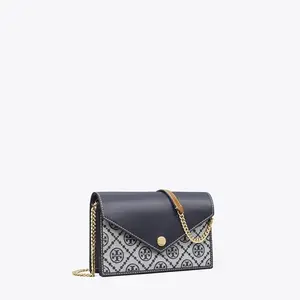Tory Burch T Monogram Envelope Crossbody - Tory Navy