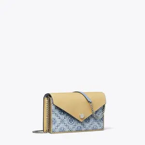 Tory Burch T Monogram Denim Envelope Crossbody
