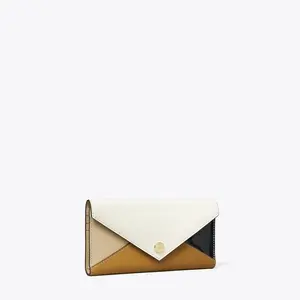 Tory Burch Leather Envelope Wallet - Blanc Multi