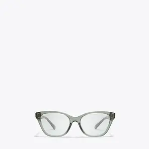 Tory Burch Kira Cat-eye Eyeglasses - Transparent Sage