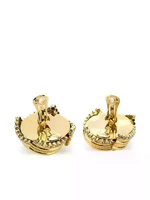 Alessandra Rich Crystal-embellished Clip-on Earrings
