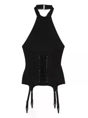MAISON CLOSE Nuit Infinie Suspenders-detailing Top