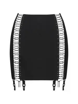 MAISON CLOSE Nuit Infinie Mini Skirt - Black