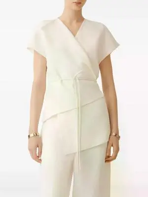Fabiana Filippi Wrap-style Blouse - White