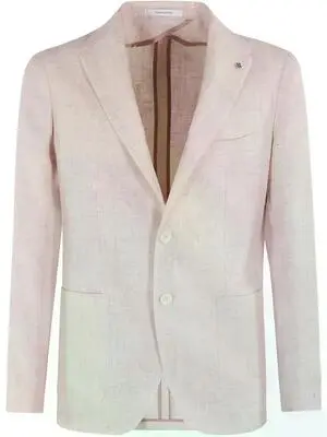 Tagliatore Linen Blazer - Pink