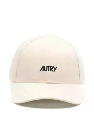 AUTRY Logo-embroidered Cap - Neutrals