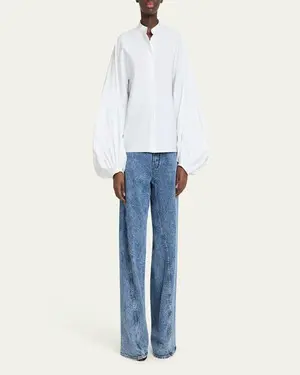 Alaïa Puff Sleeve Blouse