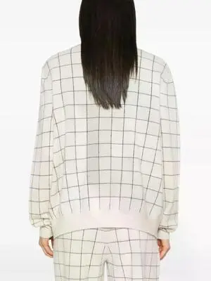 Frenckenberger Windowpane-pattern Cardigan