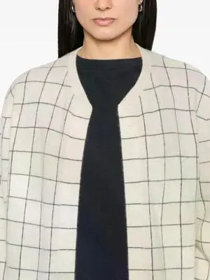 Frenckenberger Windowpane-pattern Cardigan