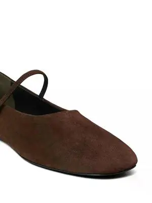 Tory Burch Suede Ballet Flats - Brown