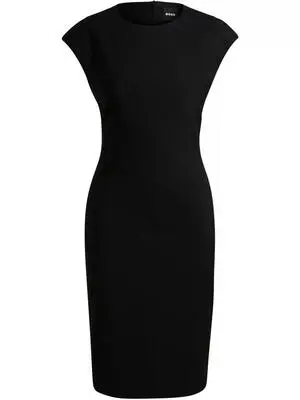 BOSS Virgin Wool Knee-length Dress