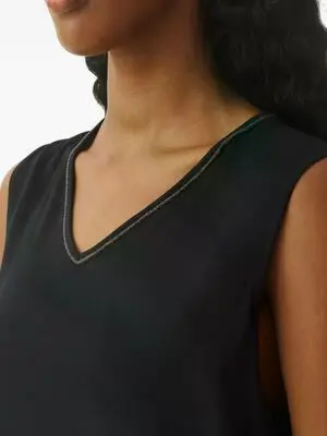 Fabiana Filippi Beaded Trim Vest