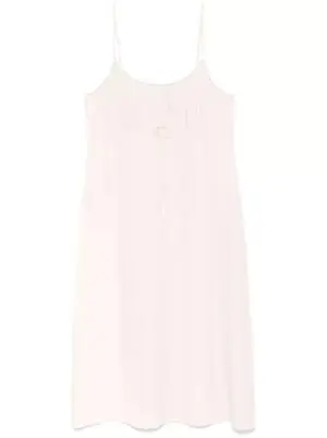 Simone Rocha Bow Slip Midi Dress - Neutrals