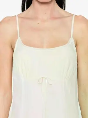 Simone Rocha Bow Slip Midi Dress - Neutrals