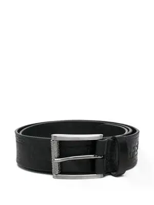 Karl Lagerfeld Logo-debossed Belt - Black