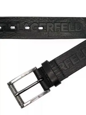 Karl Lagerfeld Logo-debossed Belt