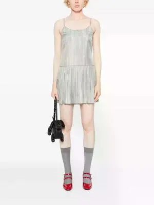Thom Browne Striped Pleated Minidress