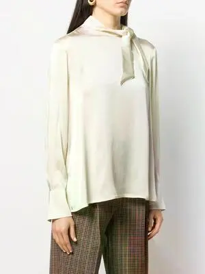 ROBERTO COLLINA Neck-tied Blouse