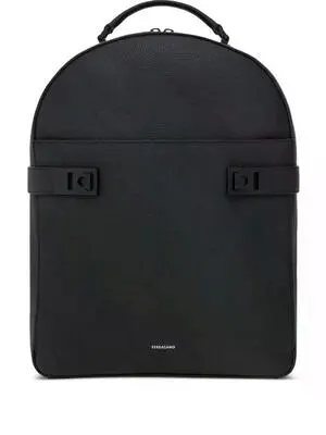 FERRAGAMO Gancini-buckles Backpack - Black