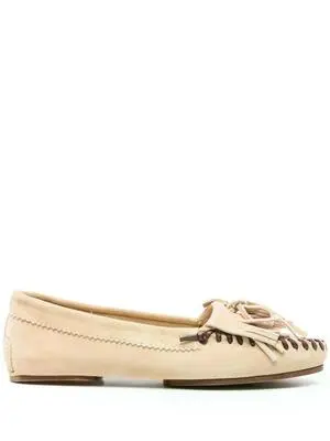 Paris Texas Fringe Flats For Women