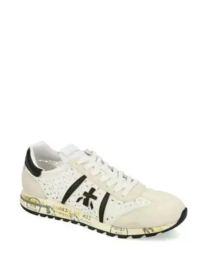 Premiata Lucyd Suede-panel Sneakers - Neutrals