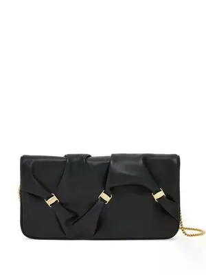 FERRAGAMO Chain Wallet - Black