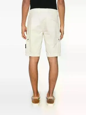 Stone Island Cotton Cargo Shorts - Neutrals