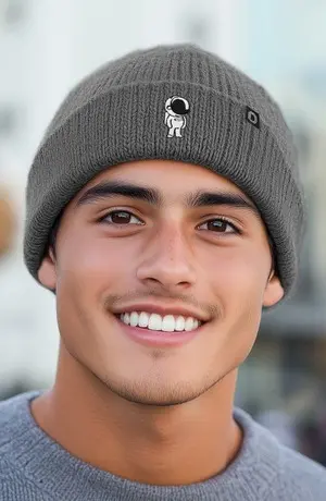DALIX Astronaut Beanie - Asphalt Gray