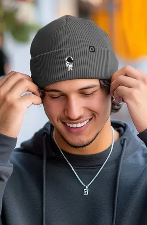 DALIX Astronaut Beanie - Asphalt Gray