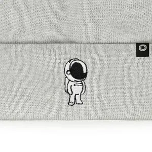 DALIX Astronaut Beanie - Light Gray