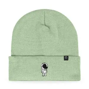 DALIX Astronaut Beanie Cap - Light Green