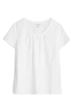 SEASALT CORNWALL Appletree Keyhole T-shirt - Salt