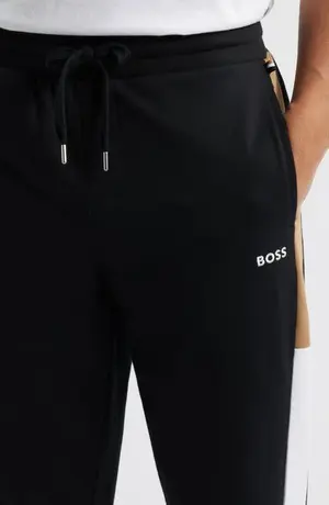 BOSS Iconic Cotton Joggers - Black