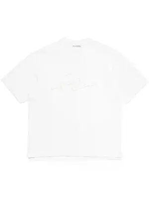 Acne Studios Acne Studios Logo-Embroidered T-Shirt White