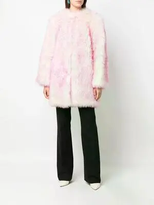 Lanificio Becagli Faux-fur Long-sleeve Coat