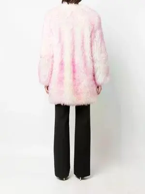 Lanificio Becagli Faux-fur Long-sleeve Coat