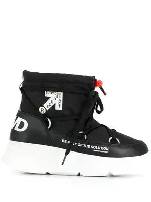 F_WD Logo Snow Boots - Black
