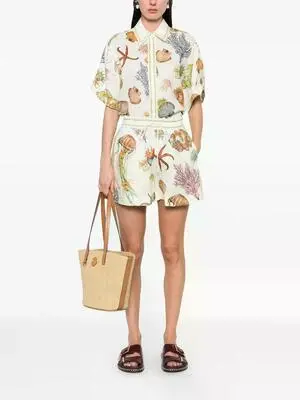 ALEMAIS Sea Printed Shorts