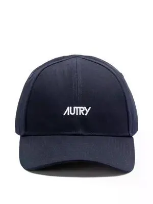 AUTRY Logo-embroidered Cap - Blue