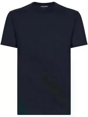 Dolce & Gabbana Logo Silk T-shirt - Blue
