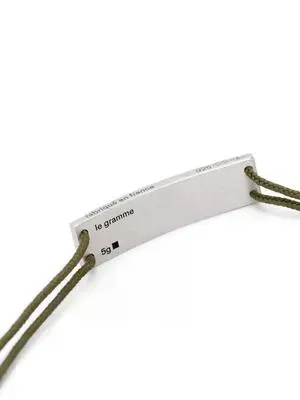 Le Gramme Buff-top Pyramid-guilloché Bracelet