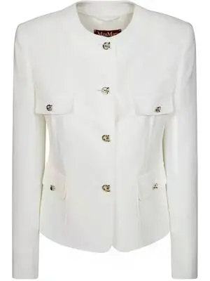 Max Mara Collarless Jacket