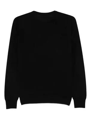 LARDINI Fine-knit Sweater - Black