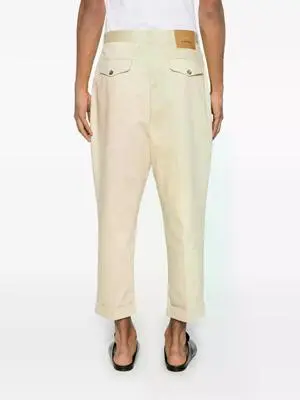 Ami Tapered Cropped Trousers - Neutrals