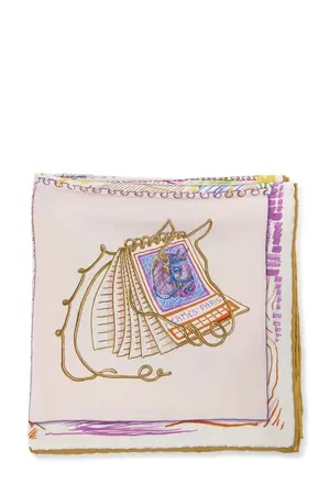 Hermès Multicolor 'chevaloscope' Silk Scarf 90