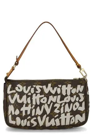 LOUIS VUITTON Stephen Sprouse Monogram Graffiti Pochette Accessoires - Grey