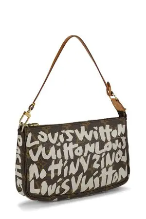 LOUIS VUITTON Stephen Sprouse Monogram Graffiti Pochette Accessoires - Grey