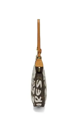 LOUIS VUITTON Stephen Sprouse Monogram Graffiti Pochette Accessoires - Grey
