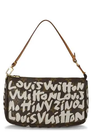 LOUIS VUITTON Stephen Sprouse Monogram Graffiti Pochette Accessoires - Grey